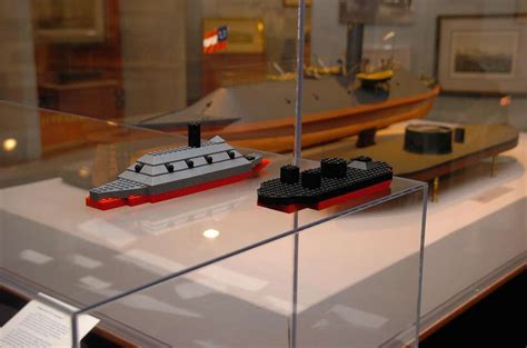 Lego Models Of The Css Virginia And Uss Monitor Are Picryl Public