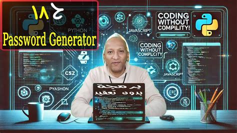 برمجة بدون تعقيد 18 Create Password Generator App Youtube