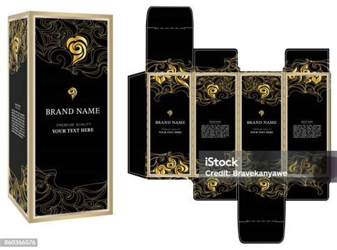 포장 디자인 벡터 검정 및 금 럭셔리 상자 템플릿 및 모형 상자 0명에 대한 스톡 벡터 아트 및 기타 이미지 0명 개성