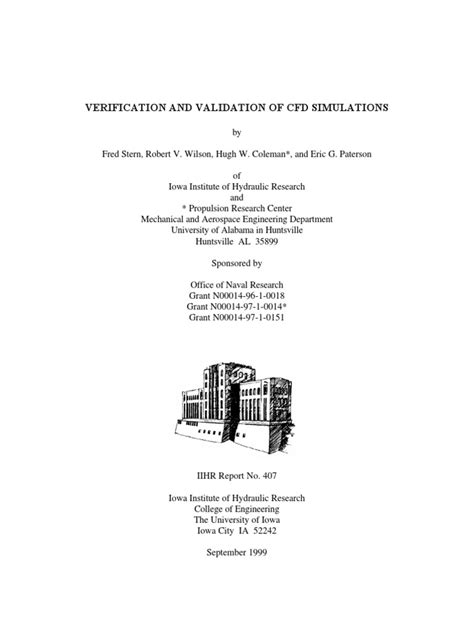 Verification And Validation Of Cfd Simulations Pdf Computational Fluid Dynamics Computer