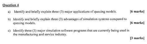Solved Question 4 A Identify And Briefly Explain Three 3 Chegg Com