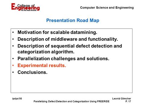 Computer Science And Engineering Parallelizing Defect Detection And