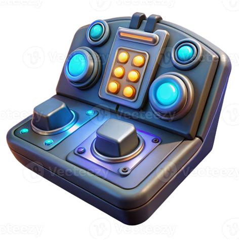 Beautiful Contemporary A Futuristic Control Panel With Glowing Bu High