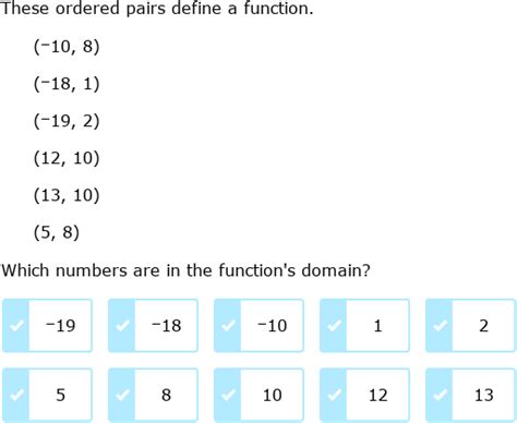 IXL Checkpoint Function Concepts And Features Algebra 1 Practice