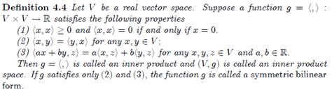 Matrices Whats The Relationship Between Matrix Space And Inner