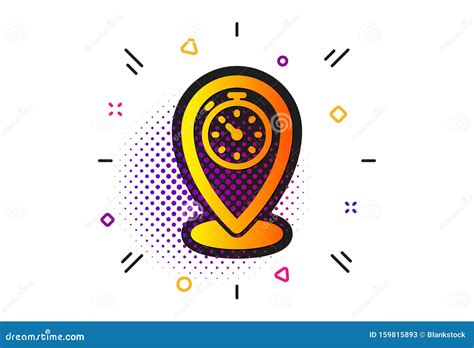 Timer Icon Time Sign Location Pointer Symbol Vector Stock Vector Illustration Of Pointer