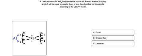 A Lewis Structure For Xef4 Is Shown Below On The Left Predict Whether