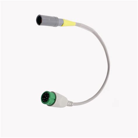 Comen 12 Pin Spo2 Adapter Cable Spo2 Sensor Extension Wire Grey Color
