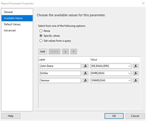 Baq Can Not Use In To Filter Against Drop Down Parameter In Table