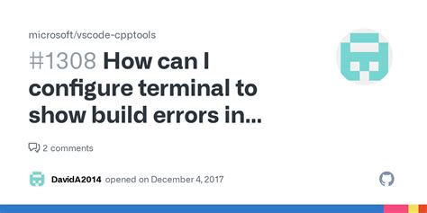 how can i configure terminal to show build errors in color · issue