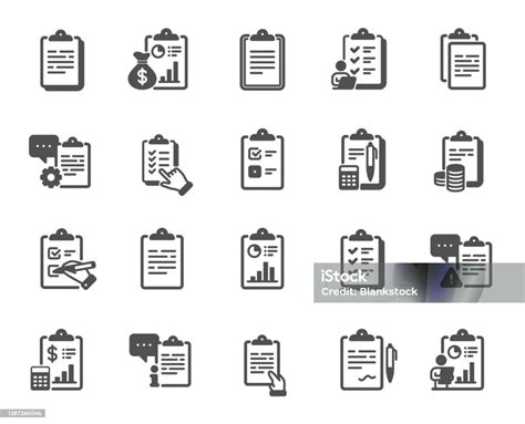 체크리스트 문서 아이콘입니다 계약 정보 클립보드 관리자 회계 보고서 아이콘 벡터 계산기에 대한 스톡 벡터 아트 및 기타 이미지 계산기 고급 청원 Istock