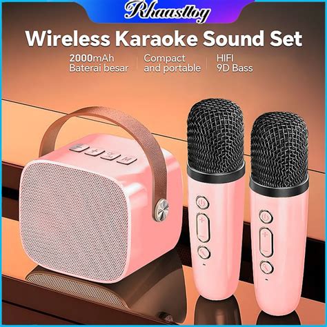 Jual New Mic Speaker Karaoke Bluetooth Mini Full Bass Portable Wireless Speaker Dapat Terhubung