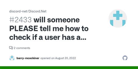 will someone please tell me how to check if a user has a certain role · issue 2433 · discord