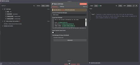 Problem In Node ‘basic Llm Chain‘ Cannot Read Properties Of Undefined Reading Message