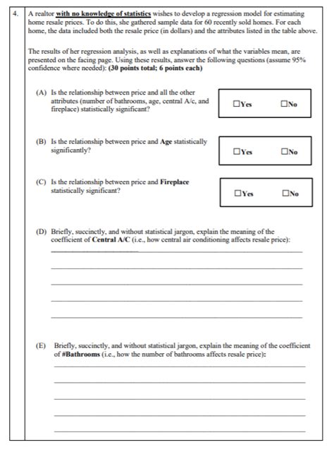 Solved Use The Data In The Table Below To Answer Question 4
