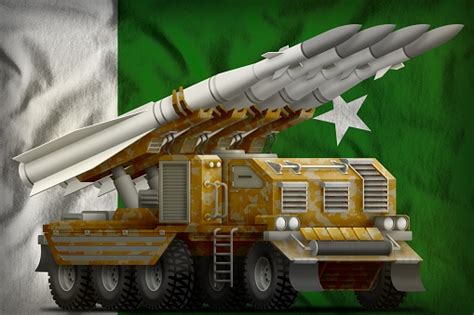 파키스탄 국기 배경에 모래 위장의 전술 단거리 탄도 미사일 3 차원 일러스트 레이 션 미사일에 대한 스톡 사진 및 기타 이미지 미사일 파키스탄 0명 Istock