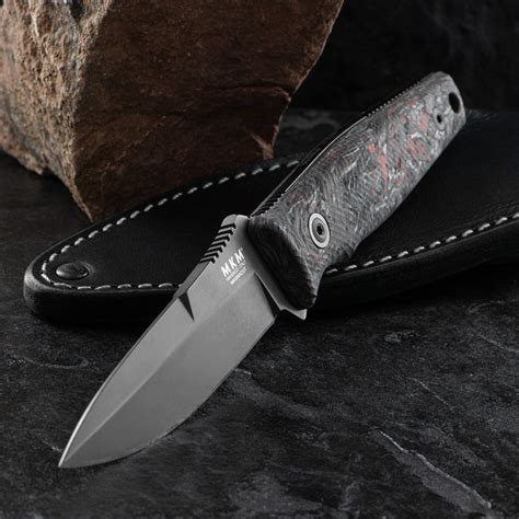 Mkm Tpf Red Cf Fixed Blade