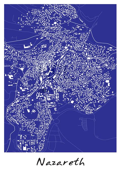Nazareth Map Poster Nazareth Poster Nazareth Map Etsy