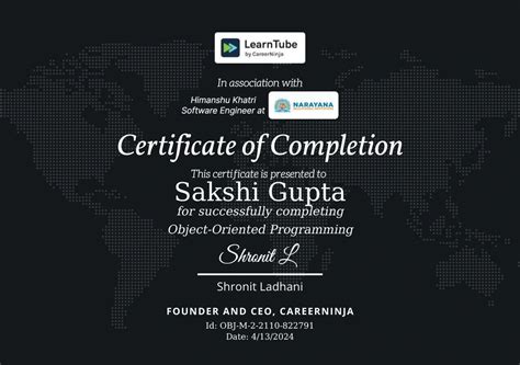 Sakshi Gupta On Linkedin Oop Careerninja Techskills