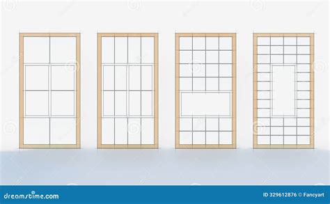 Door And Window Installer Typographic Header Worker In Uniform Vector