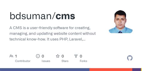 GitHub Bdsuman Cms A CMS Is A User Friendly Software For Creating