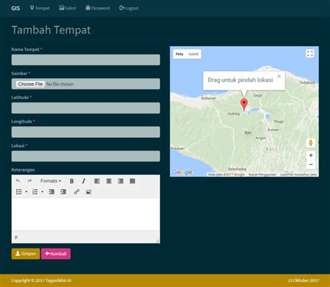 Source Code Sistem Informasi Geofrafis PHP