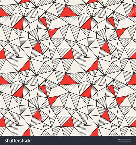 Vector Seamless Pattern Irregular Abstract Linear Stock Vector Royalty Free 264582557