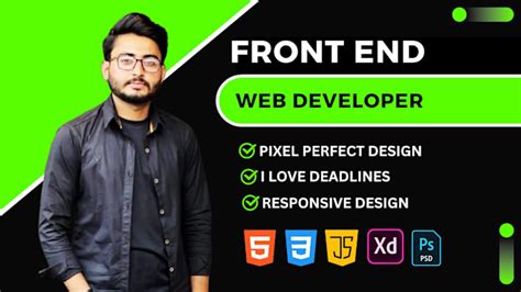 Front End Web Developer In Html Css React Next Js Website Design Figma To Html By Zahizali90