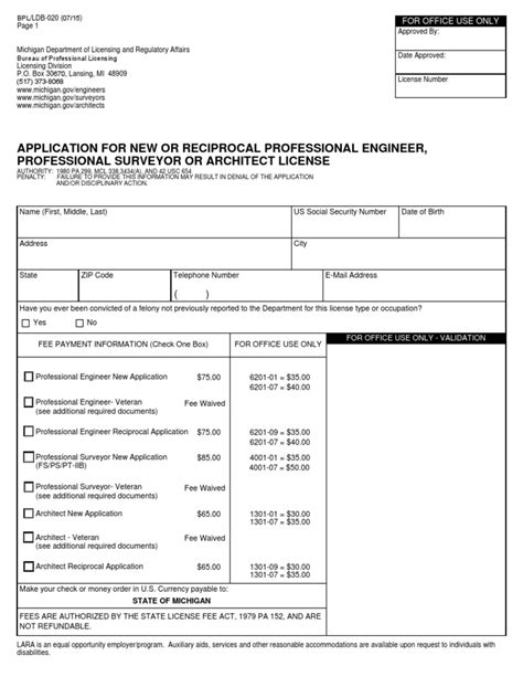 Pe License Application Form Pdf Surveying Engineering