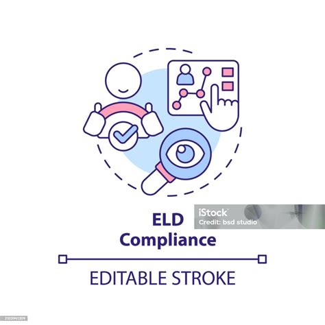 Eld Compliance Multi Color Concept Icon Stock Illustration Download Image Now Abstract
