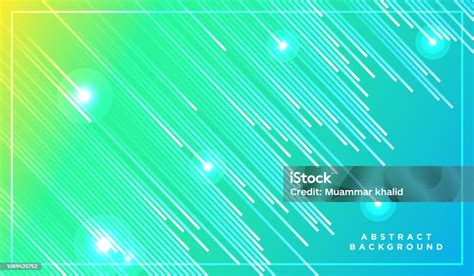 대각선 줄무늬 벡터 라인 그림자 고 빛나는 빛 그림 공간와 녹색 노란 바탕에 별입니다 디자인에 대 한 개체 틀 텍스트와 함께 아름 다운 마술 배경 과학에 대한 스톡 벡터