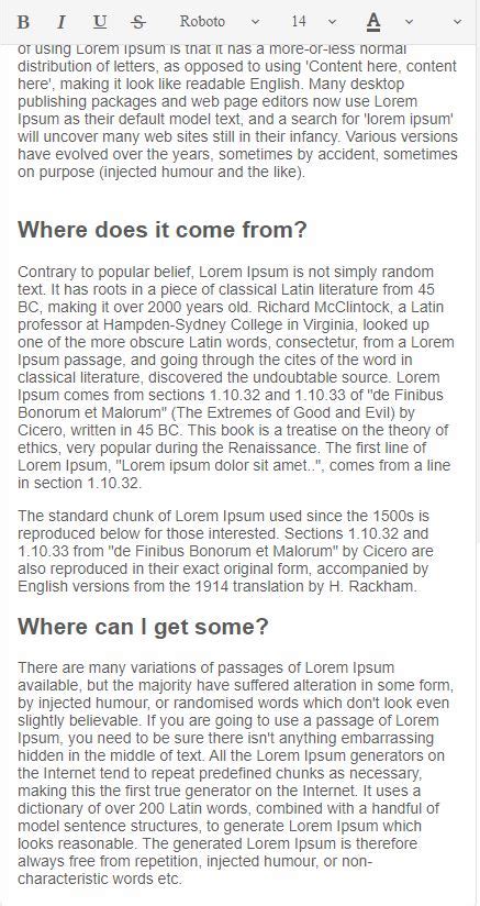 Editor Editor Component