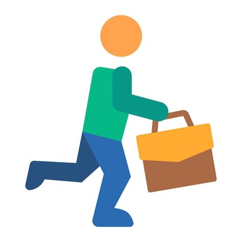 Premium Vector Going To Work Icon Premium Vector Going To Work Icon