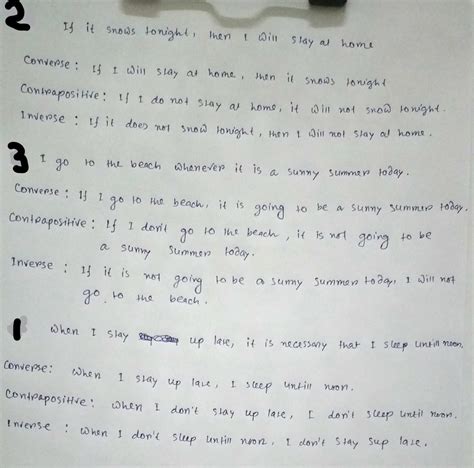 [solved] Find The Inverse Contrapositive And Converse For The Following Course Hero