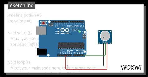 Potenziometro Wokwi Esp32 Stm32 Arduino Simulator