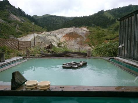 標高1800mの万座温泉 露天風呂