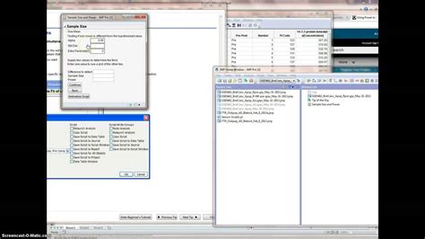 Biostatistics Power Sample Size Excel Jmp Youtube
