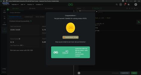 Gfg160 Day59 Problemsolving Codingjourney Geeksforgeeks Keeplearning Balamurugan T