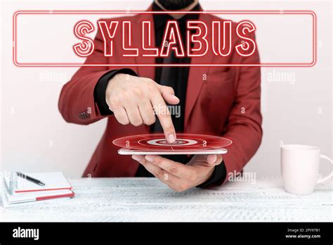 inspiration showing sign syllabus business overview a summary outline