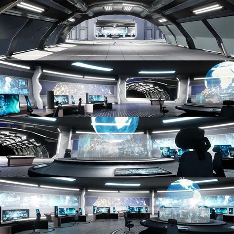 D Modular Command Center Environment Package Model TurboSquid