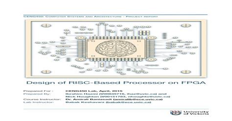 Design Of Risc Based Processor On Fpga · Design Of Risc Based Processor