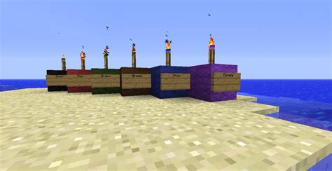 Torch Colors And Glowstone Colors Minecraft Mod