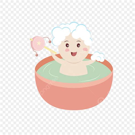 귀여운 아기 목욕 거품 아기 클립 아트 아름다운 아가 Png 일러스트 및 벡터 에 대한 무료 다운로드 Pngtree