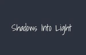 Shadows Into Light Font Free Download [by Kimberly Geswein] Fonty Fonts