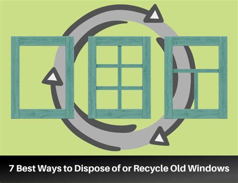 Best Ways To Dispose Of Or Recycle Old Windows