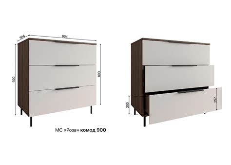 Комод 900 «Роза Графит купить в магазине Парк Мебели Цена Фото