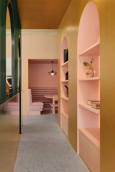 Appareil Architecture Colour Codes Spaces At Pastel Rita Cafe In Montreal