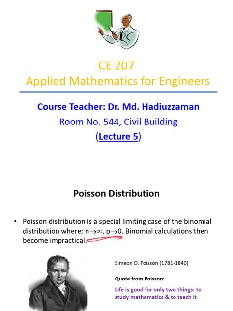 Lecture 05 Pdf Poisson Distribution Teaching Mathematics