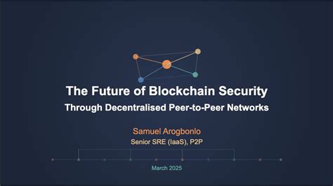 The Future Of Blockchain Security Speaker Deck