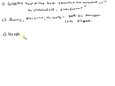 Solved Briefly Explain The Griffith Experiment Describing What Was